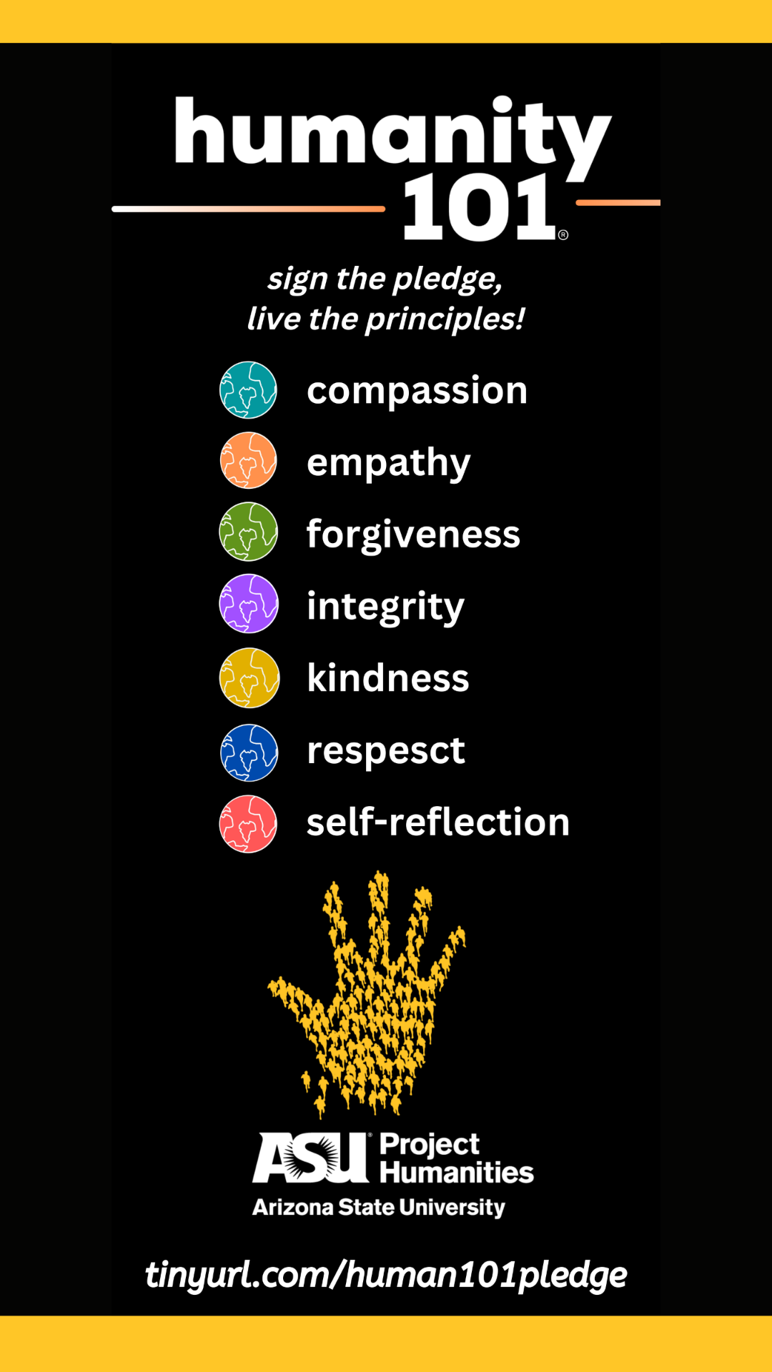 Humanity-101 Sign the Pledge | Project Humanities